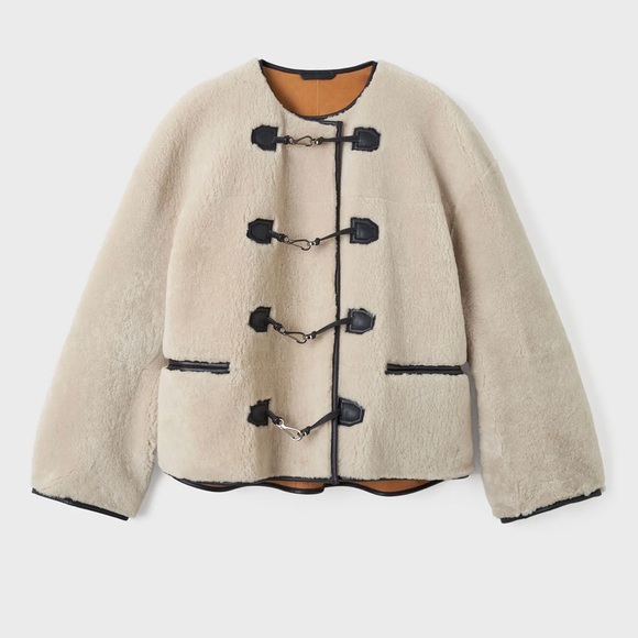 Toteme | Jackets & Coats | Toteme Sherpa Shearling Clasp Jacket ...